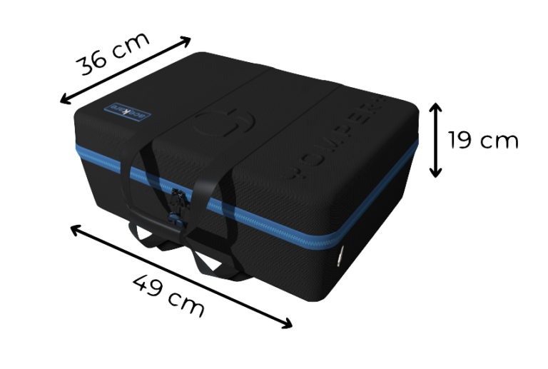 Yomper power pack for manual wheelchair with fixed or foldable frames